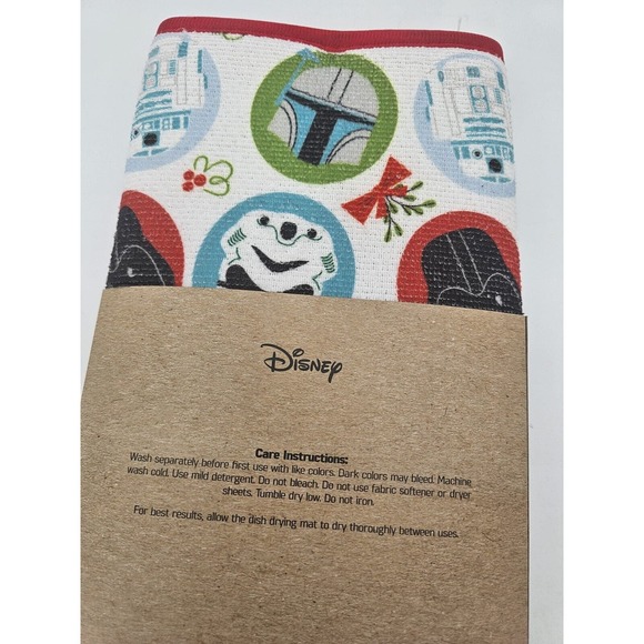 Disney | Kitchen | Star Wars Mandalorian Dish Drying Mat Christmas ...